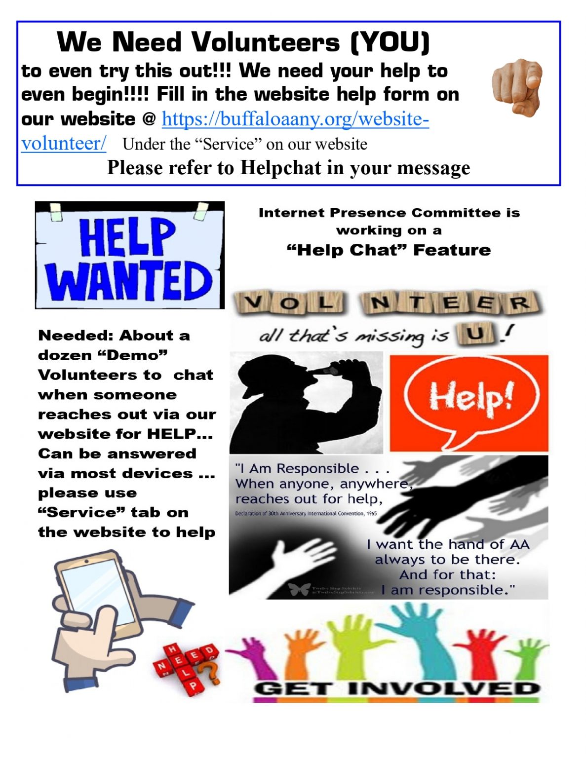 Flyers | Buffalo Area AA Central Office